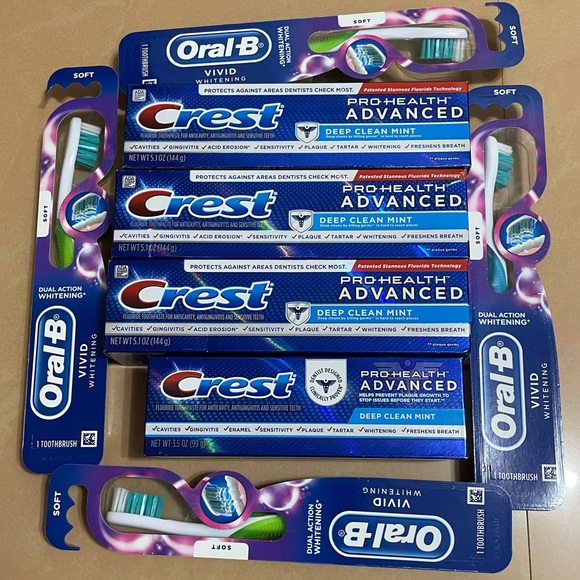 Crest | Bath & Body | 3 Boxes Crest Prohealth Advanced Deep Clean Mint ...